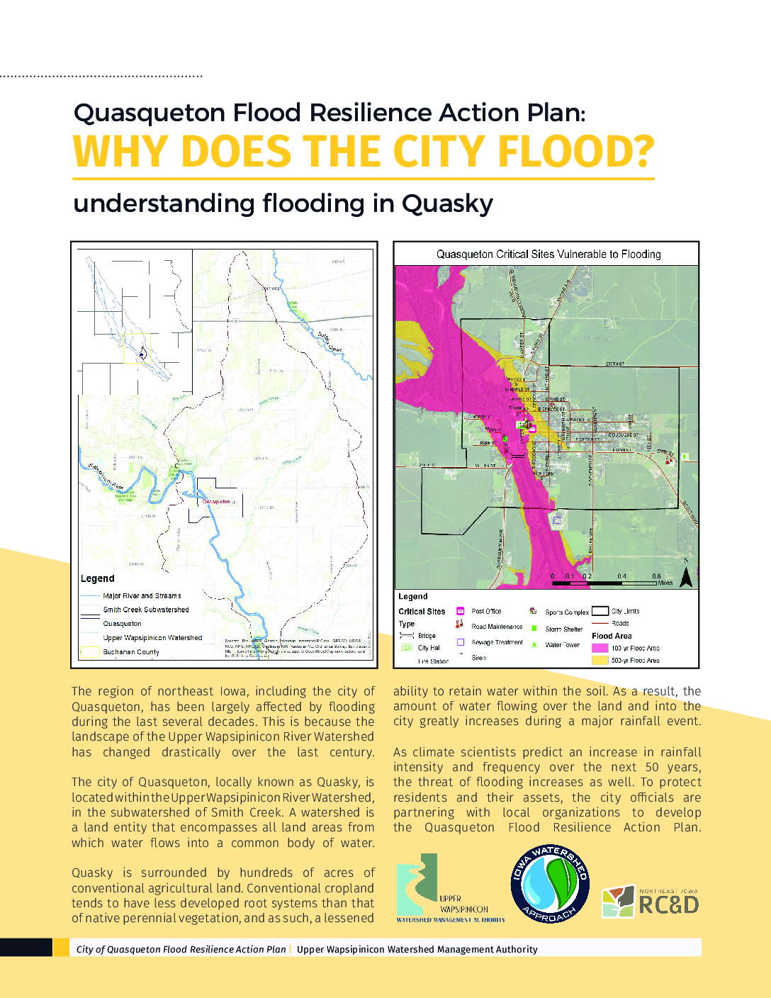 Quasqueton Flood Resilience Action Plan – Upper Wapsi River Watershed